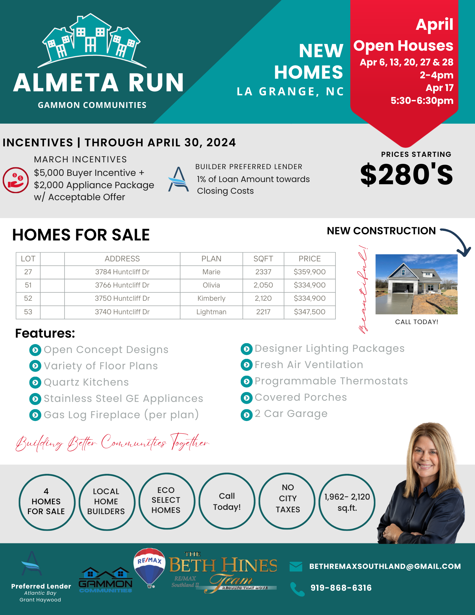 Almeta Run - New Construction - La Grange, NC